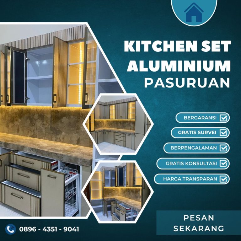 Jasa Pembuatan Kitchen Set Aluminium Pasuruan Profesional